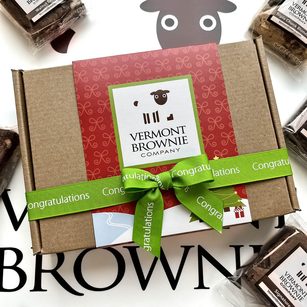 “Congratulations” Gourmet Brownie Sampler – Vermont Brownie Company