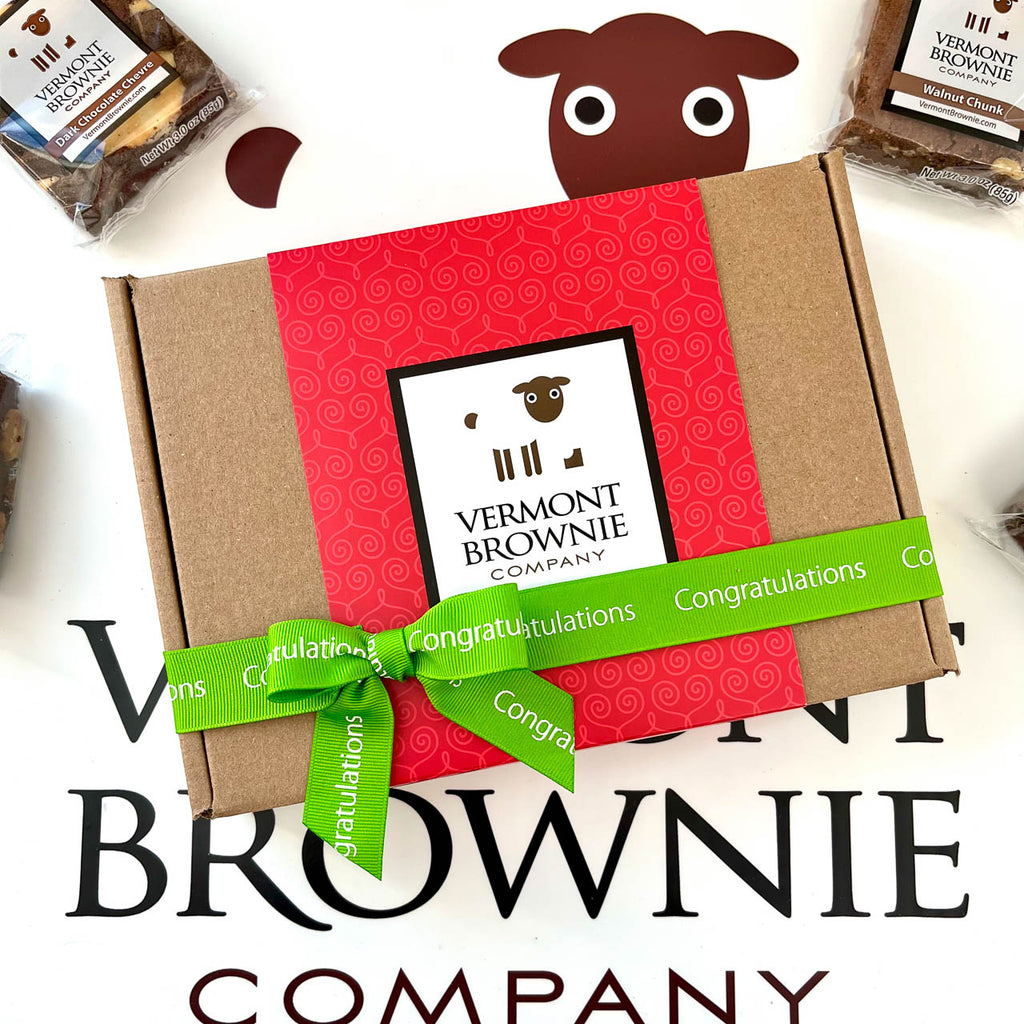 “Congratulations” Gourmet Brownie Sampler – Vermont Brownie Company