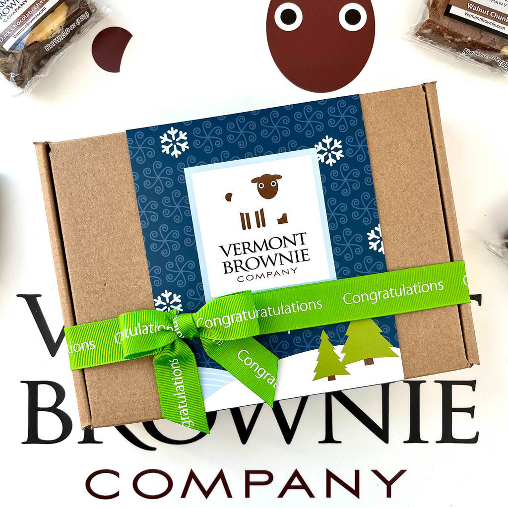 “Congratulations” Gourmet Brownie Sampler – Vermont Brownie Company
