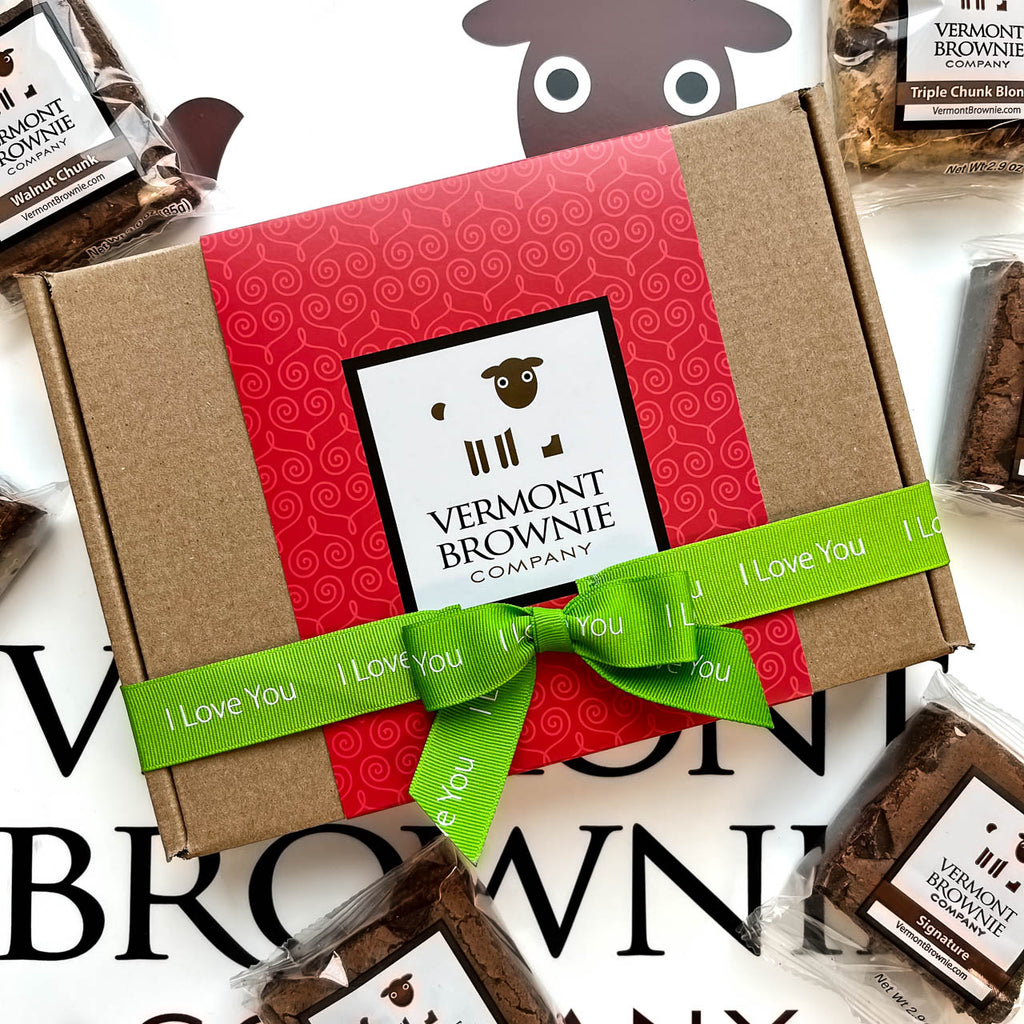 "I Love You” Gourmet Brownie Sampler – Vermont Brownie Company